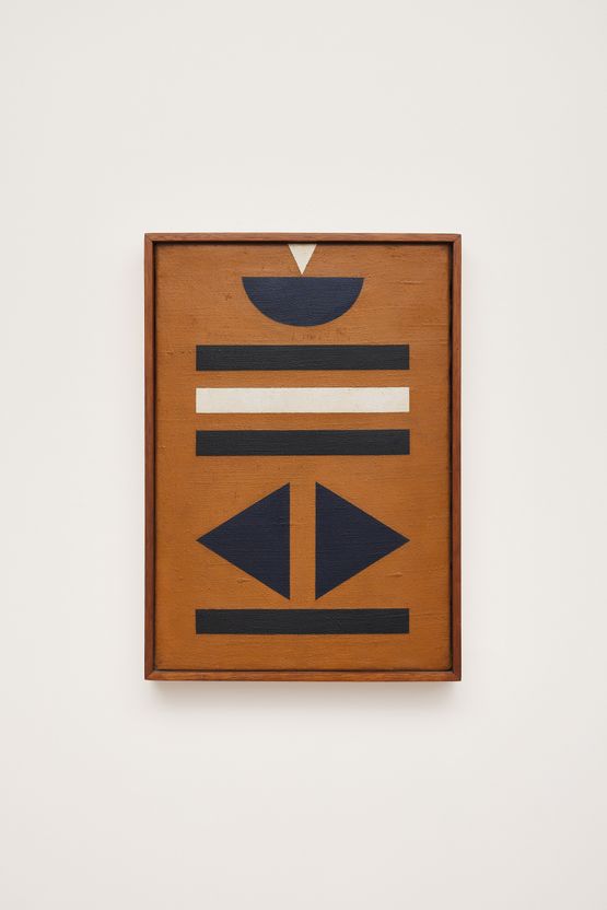 Sem título [Untitled], 1960 by Rubem Valentim, Oil on canvas, 50 x 35 ...