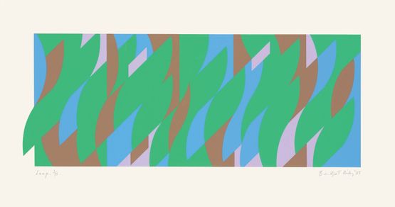 Leap, 2008 by Bridget Riley, Screenprint, 44.5 x 83.8 cm (1) | Ocula