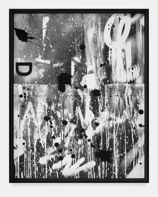 Black Dada Drawing (D), 2024 by Adam Pendleton | Ocula