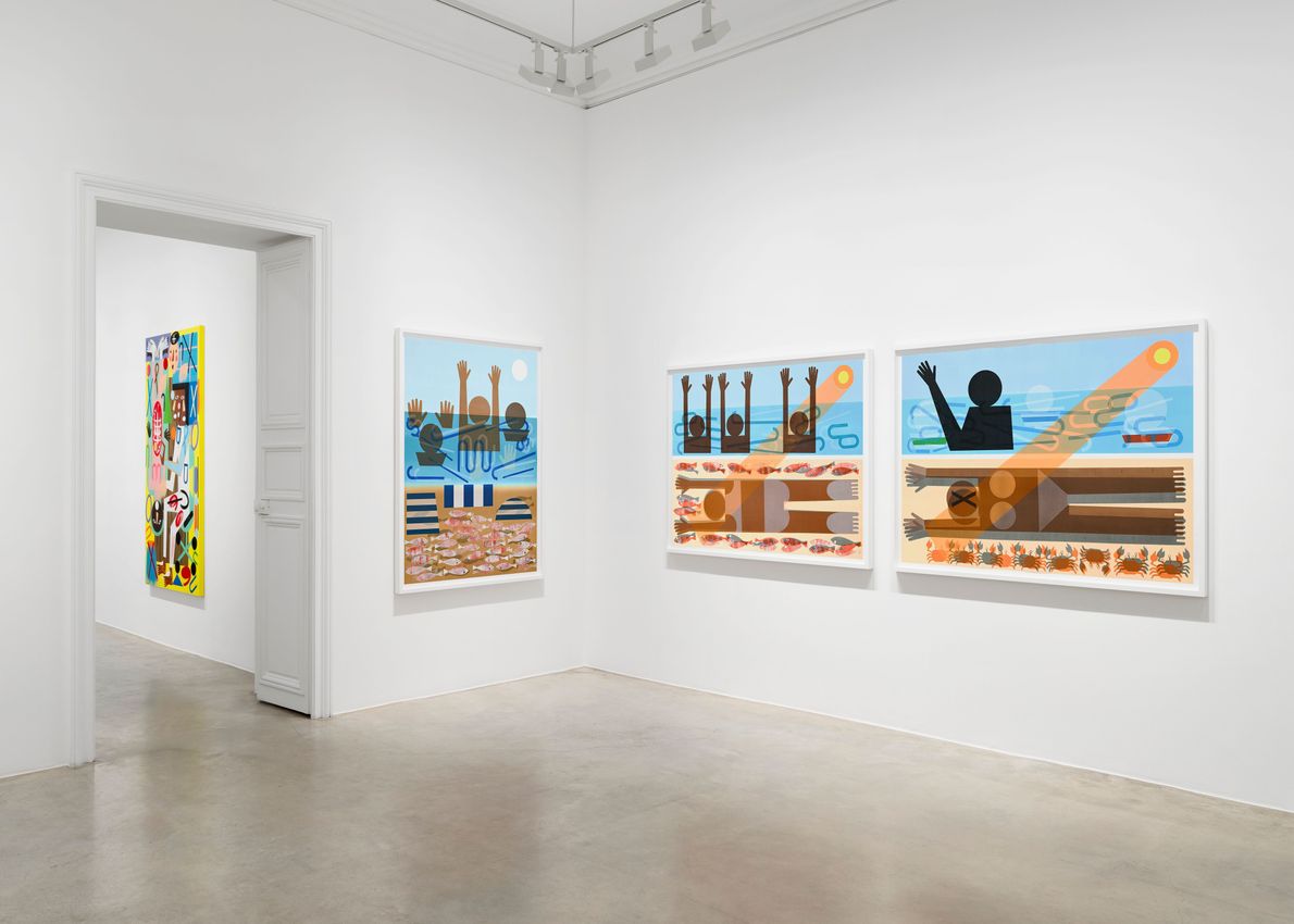 Nina Chanel Abney, 'Now What? Or What Else?' at Perrotin, Paris Marais ...